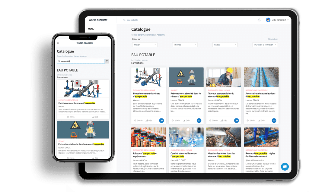 Formations E-learning Eau & Assainissement - Watura