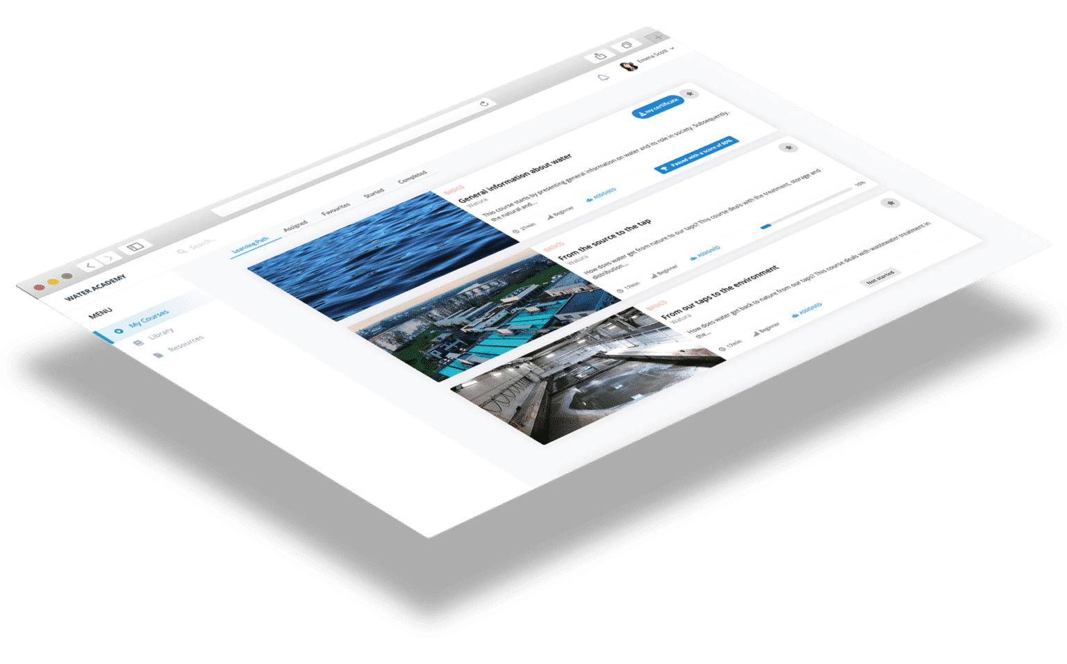 E-learning platform - Water and sanitation - Watura